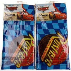 Disney | Accents | 2 Disney Pixar Cars Rusteze Window Valances 84 ...